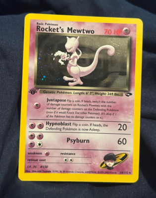 1st edition Team Rockets Mewtwo 14/132 | eBay