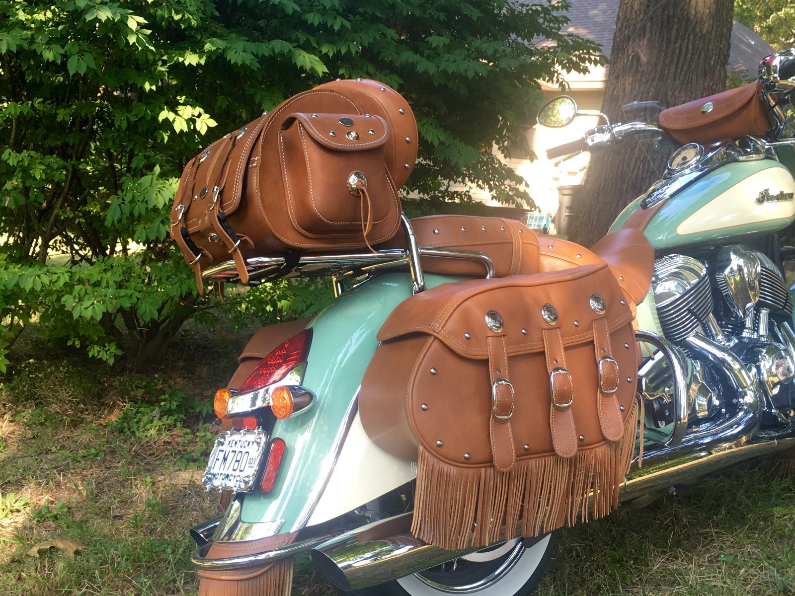 Rear Tail Trunk Bag for luggage racks on Indian Chief, 2014-Present | eBay