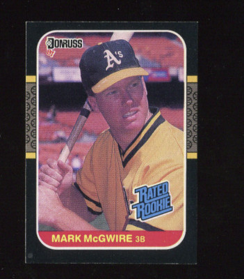 1987 Donruss Baseball #46 Mark McGwire Rated Rookie Card #3811 | eBay