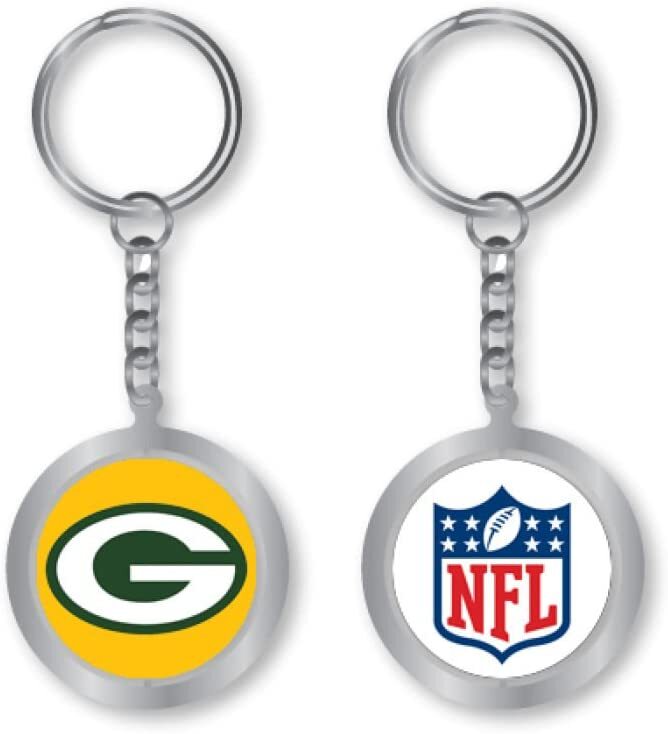 Green Bay Packers Spinning Key Ring | eBay