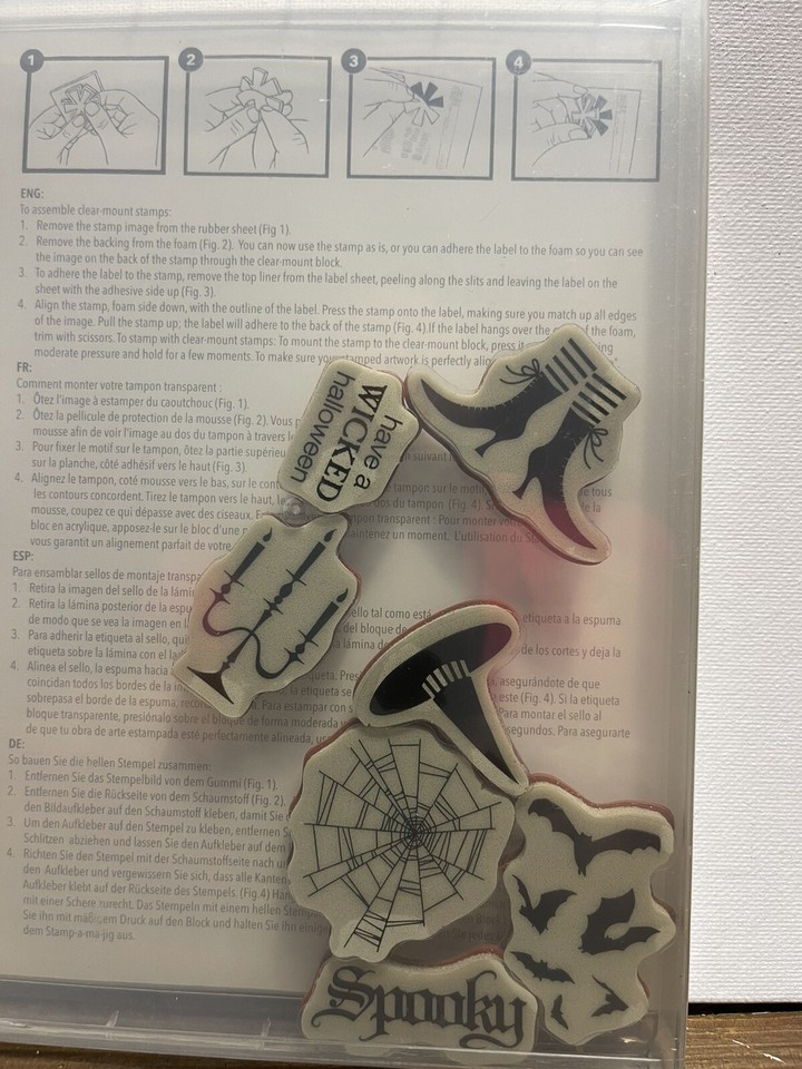 Stampin' Up Rubber Stamps Set - Wicked Cool # 120600 Halloween Witch | eBay