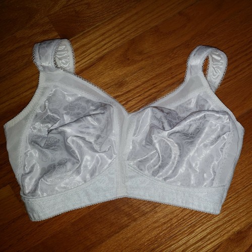Playtex Original 4593 White Comfort Strap Unpadded Wirefree Bra Womans ...