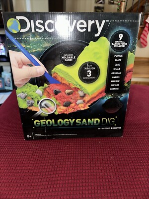 Discovery Geology Sand Dig Kit 9 Earth Stones Included STEM New Never ...
