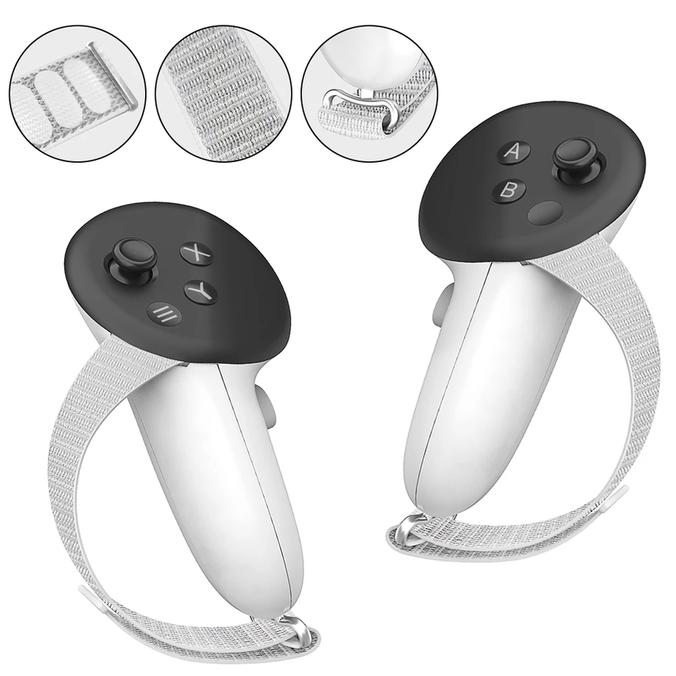 Adjustable VR Controller Grips Knuckle Straps Anti-Slip Anti-Fall with ...