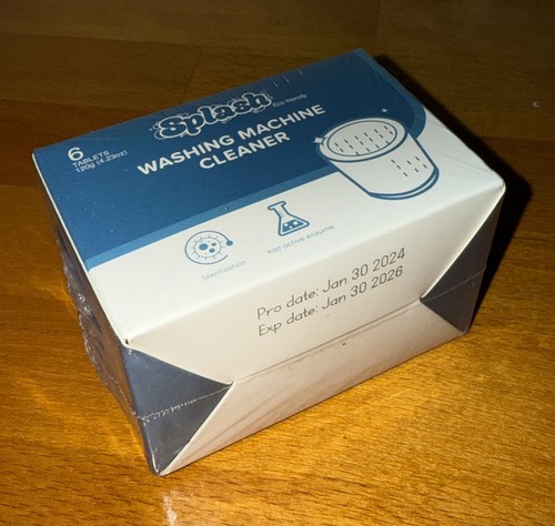 Splash Spotless Washing Machine Cleaner Deep All Washers NIP 6 Tablets ...