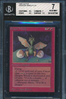Alpha Dragon Whelp BGS 7 Graded Magic MTG (7708) -magicgraders- | eBay
