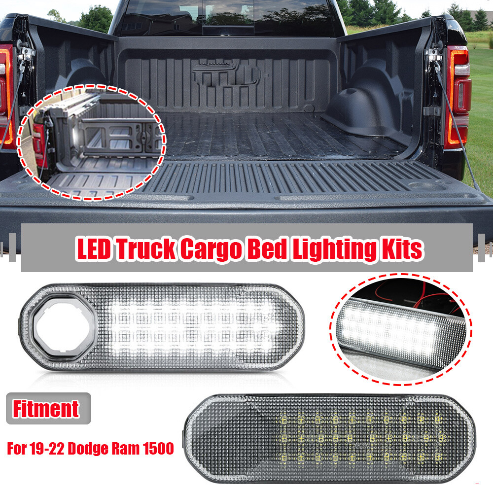 For 2019-2022 Dodge Ram 1500 White LED Trunk Cargo Bed Lighting Kit ...