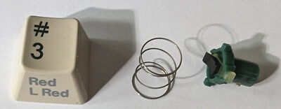 Commodore 128 (not D version) replacement '3/#' keycap w/plunger and ...