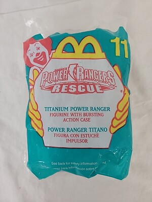 POWER RANGERS RESCUE Burster Titanium Ranger McDonald's McD 2000 Zord ...