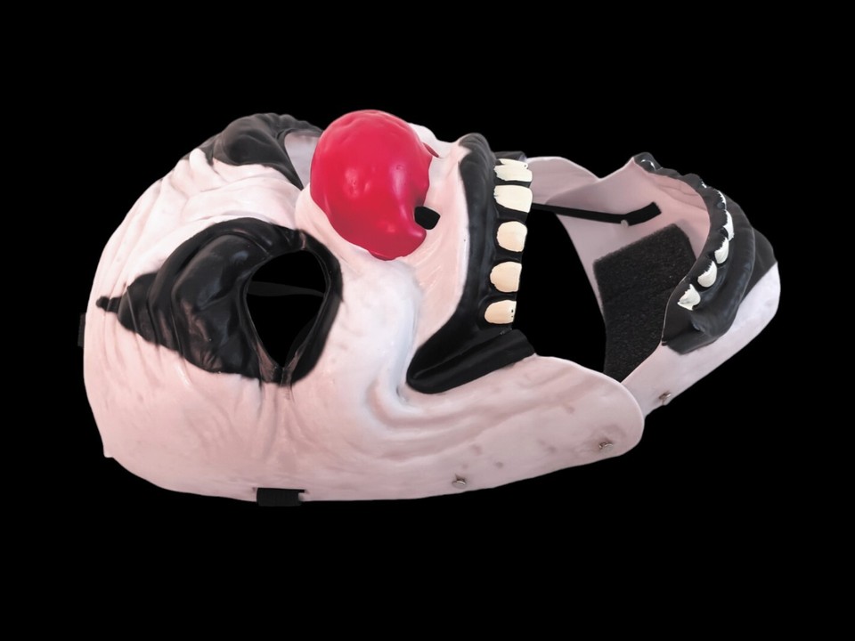 Cosplay CLOWN Mask Hinge Movable Jaw Halloween Scary Horror Adult | eBay