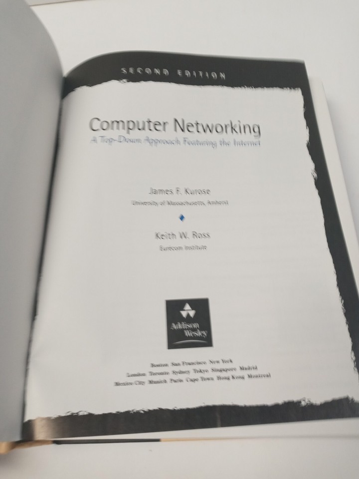Computer Networking A Top Down Approach Second Ed. Ross Hard Cover ...