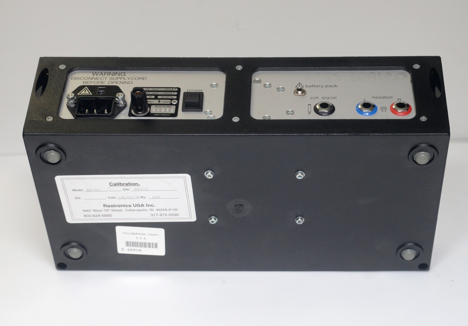 Danplex AS63 Screening Audiometer Hearing Diagnostic Telephonics ...