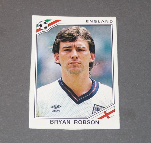 BRYAN ROBSON ENGLAND ANGLETERRE RECUPERATION PANINI FOOTBALL MEXICO 86 ...