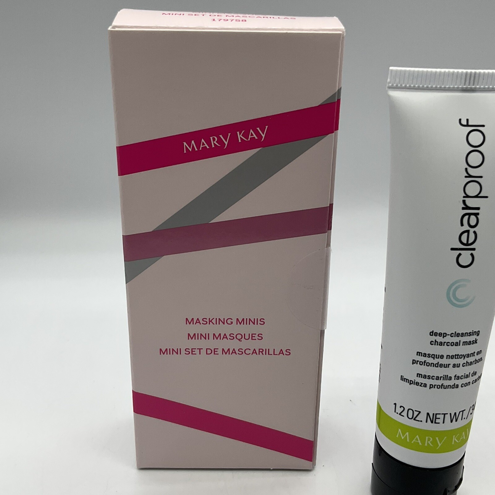 MARY KAY MASKING MINIS MOISTURE RENEWING GEL MASK & DEEP CHARCOAL MASK ...