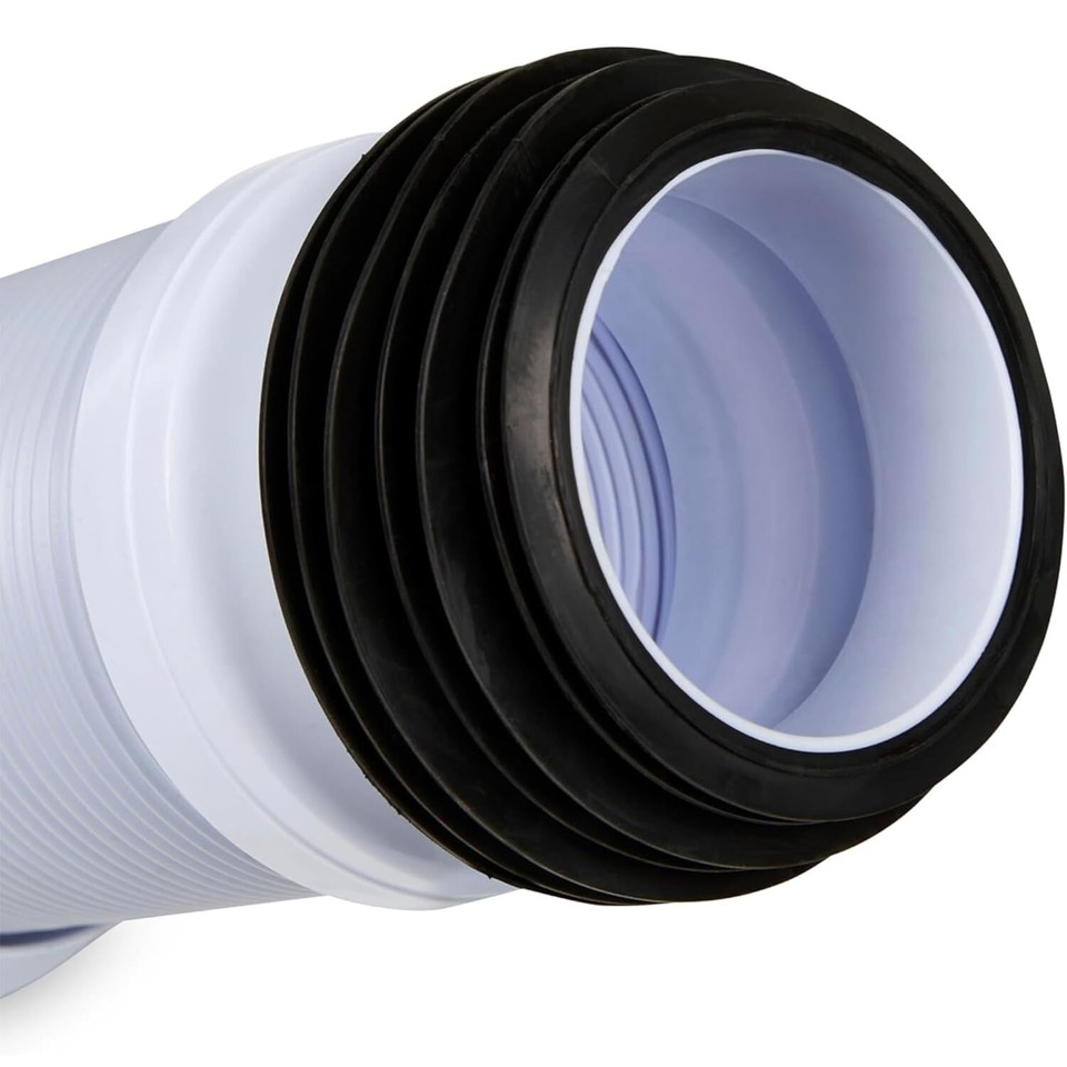 Flexible Toilet Pan Connector Universal WC-Flexi Waste Soil Pipe 300mm ...