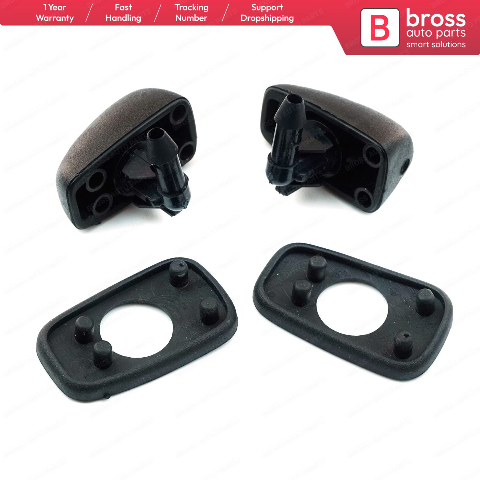 2x Front Windscreen Water Washer Spray Jets 7700823915 for RENAULT OPEL ...