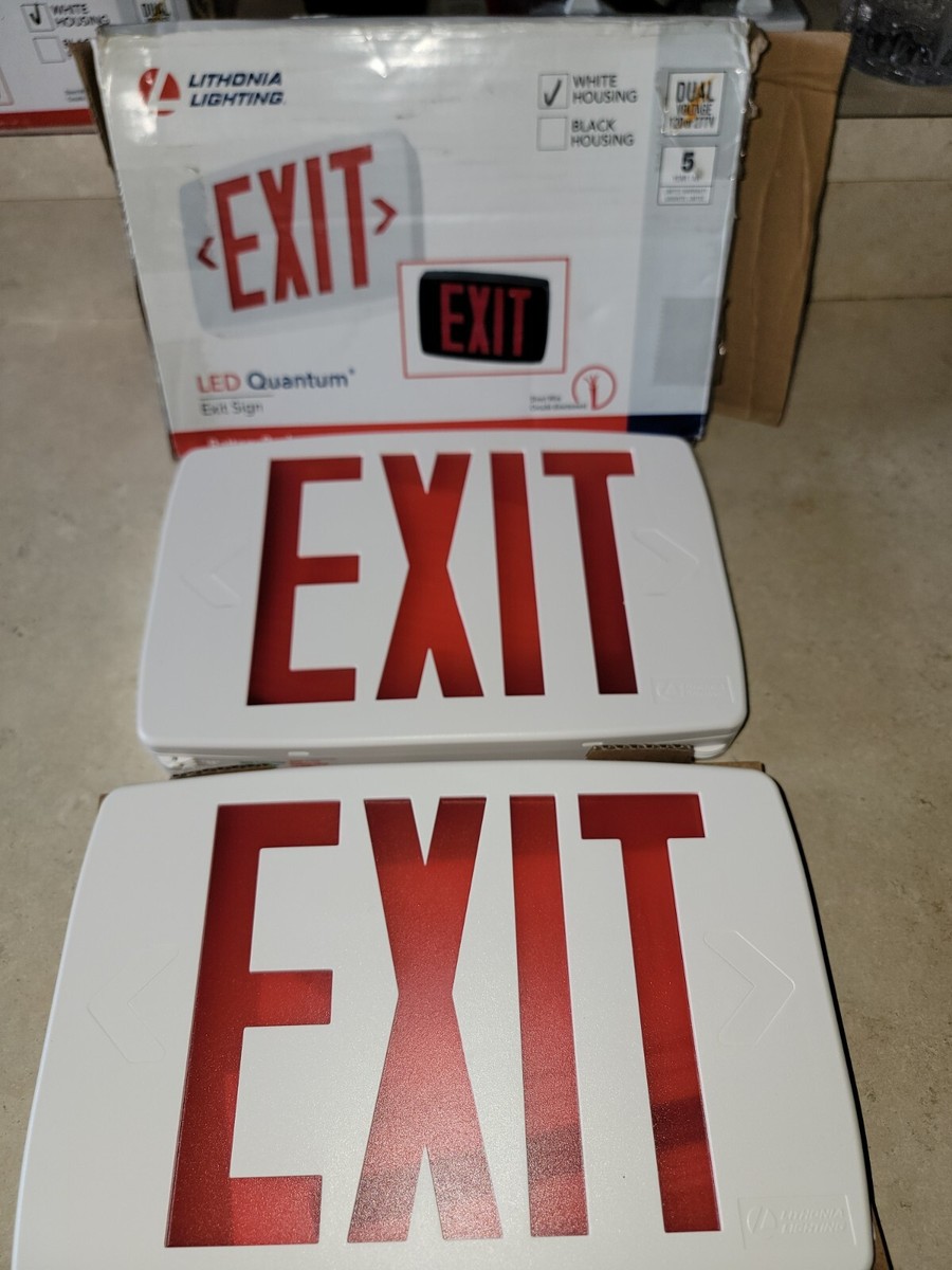 Lithonia Emergency Exit Signs Lithonia Lighting Quantum Thermoplastic