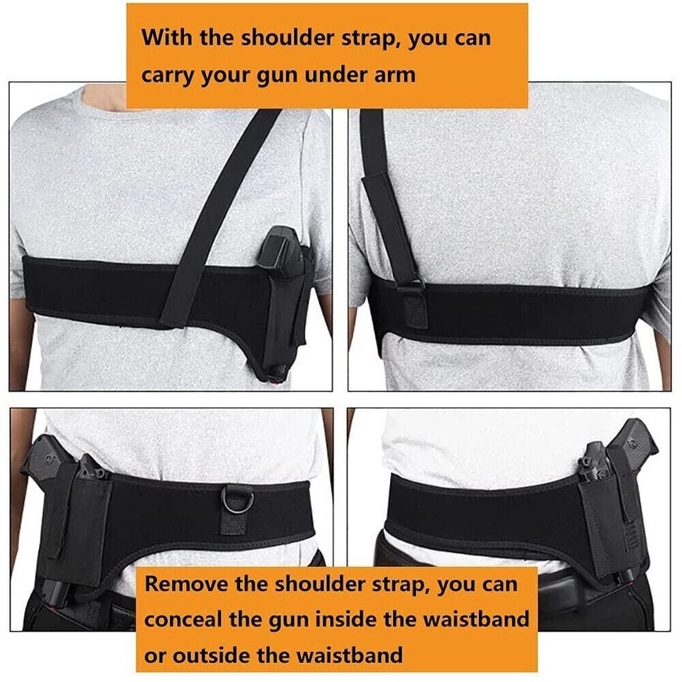 Tactical Gun Holster Underarm Nylon Shoulder Holster for Pistol ...