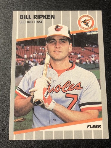 1989 Fleer Bill Ripken Black Box Rookie #616 | eBay