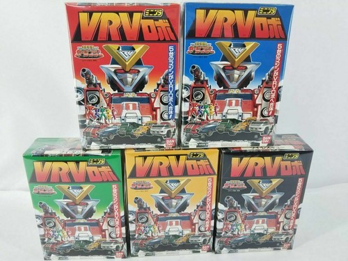 Power Rangers TURBO Carranger Minipla VRV Robo Megazord 5p Set BANDAI ...