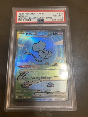 Bubble Mew ex 2024 Pokémon 232/091 Paldean Fates SIR PAF PSA 10 GEM ...