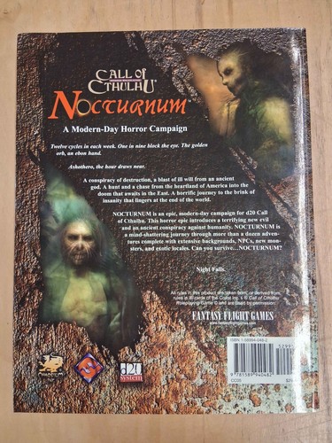 Call of Cthulhu D20 System Roleplaying: Nocturnum - A Modern-Day Horror ...