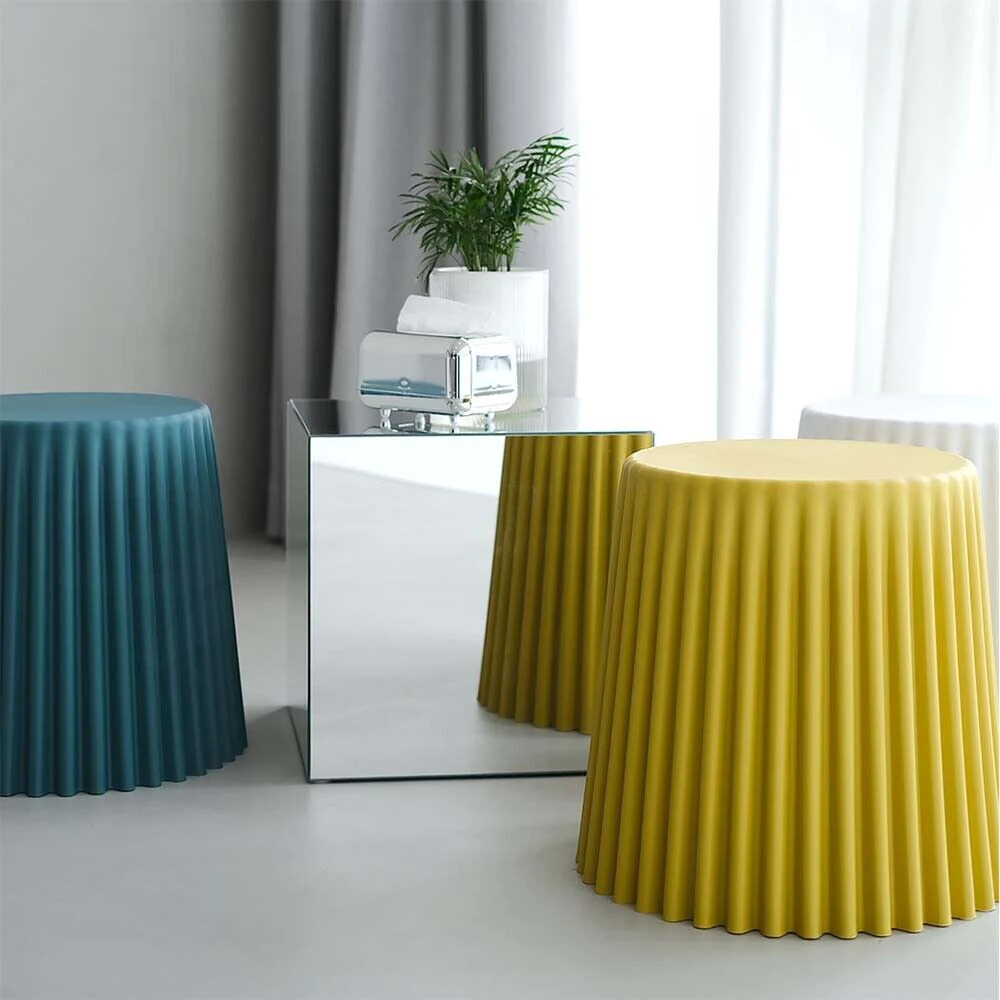 ArtissIn 2x Cupcake Bar Stools Plastic Stacking Foot Stool Side Table White | eBay