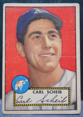 1952 Topps #116 Carl Scheib Philadelphia Athletics | eBay
