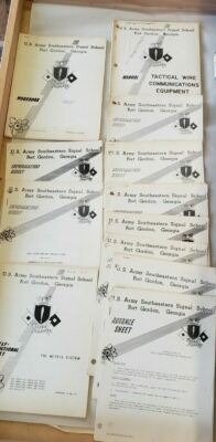 US Army Southeastern Signal School 1968-1970 collection of Manuals ...