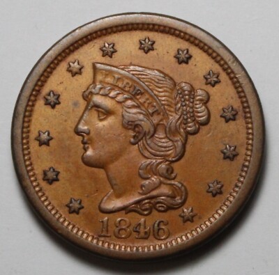 1846 Large Cent UM601 | eBay