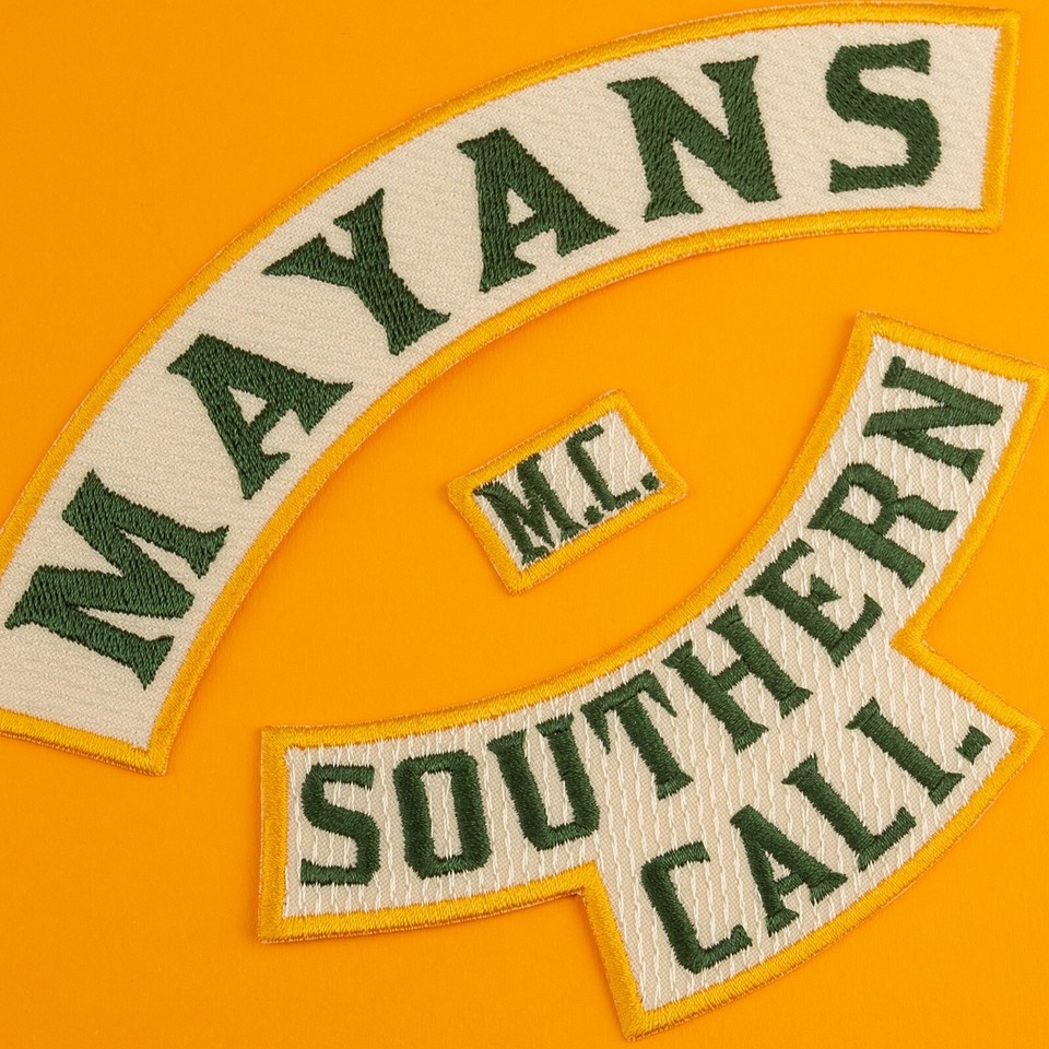 Mayans Southern Cali M.C. Back Patch, Biker Gang Embroidered Emblem, 2 ...