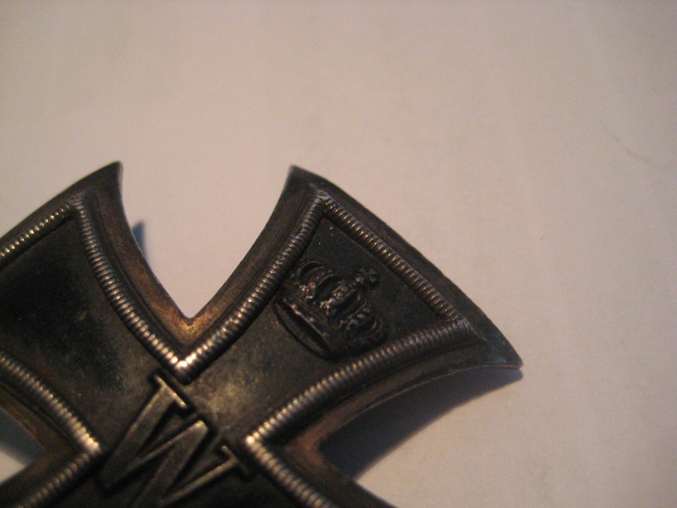 Original WWI German pilot medals iron cross 1´ and 2´ class 935 silver ...
