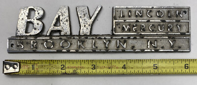 VINTAGE BAY LINCOLN,MERCURY New York. Metal Car Dealership Dealer ...