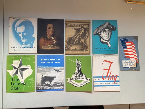 Vintage Lot (9) John Hancock Life Insurance Historic Promo Booklets ...