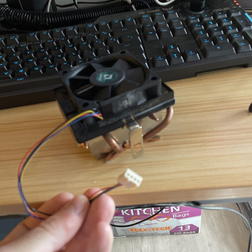 AMD AV-Z7UH40Q001 Socket AM3/AM2 4-pin CPU COOLING Fan & Heatsink w ...