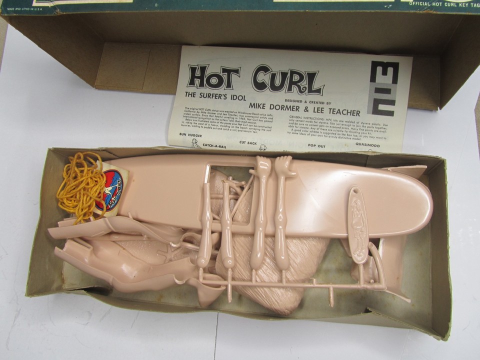 Vintage 1960s MPC Hot Curl Model Kit The Surfer's Idol Mike Dormer | eBay