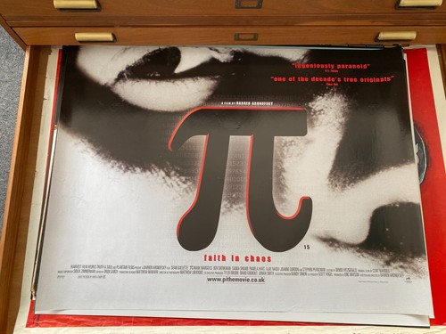 Original Pi (π) (1998) Original Quad Movie Poster Directed by Darren ...