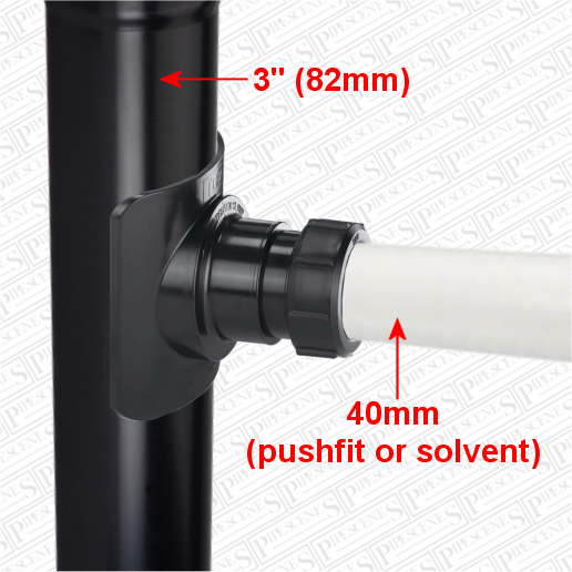 82mm Metric Duct Hose Plain End Pipe Polypipe Soil & Vent Soil