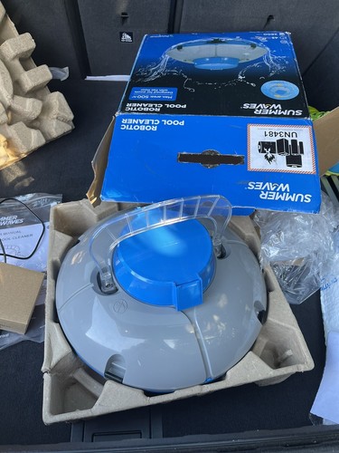 Summer Waves Robotic Cordless Rechargeable Swimming Pool Vacuum Cleaner ...