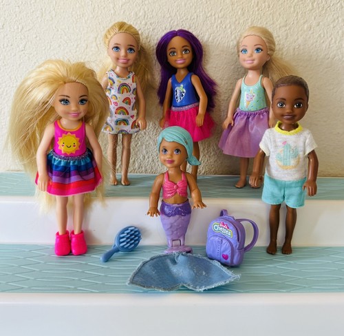 Mattel Barbie Little Sister Chelsea Kelly Dolls Lot | eBay