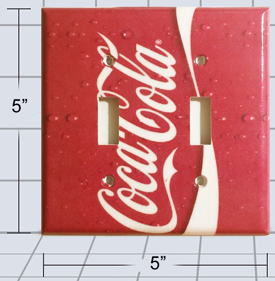 Coke Coca Cola Logo Light Switch Power Outlet wall Cover Plate Home ...