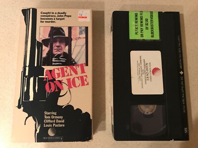 Agent on Ice (VHS, 1986, New World) Tom Ormeny, Clifford David, Louis ...