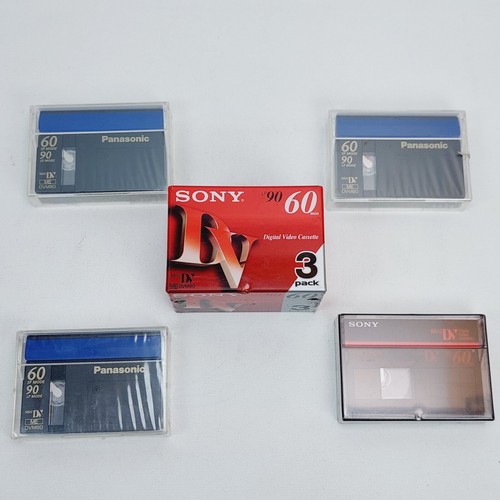 Sony Mini DVM 3 Pack | Panasonic DVM60 Bundle 7 Video Cassettes 60-90 ...