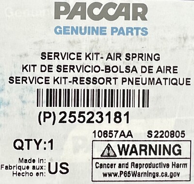25523181 / 25523021 GENUINE PACCAR SERVICE KIT AIR SPRING OEM - NEW | eBay