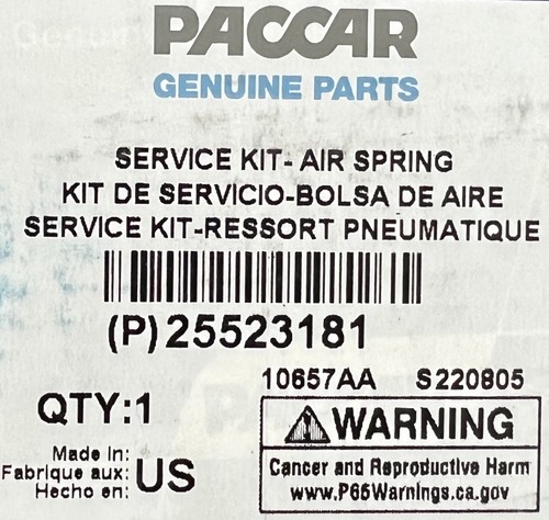 25523181 / 25523021 Genuine Paccar Service Kit Air Spring OEM - New | eBay