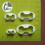 Dog bones cookie cutter set. 4 pieces | eBay