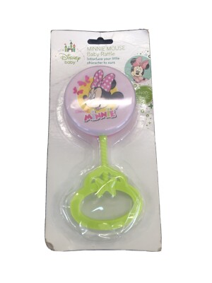 Disney Minnie Mouse Baby Rattle BPA Free Baby Shower Gift Mickey Mouse ...