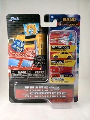 Jada Metals Nano Hollywood Rides Transformers G1 Die-cast Vehicle 3 ...