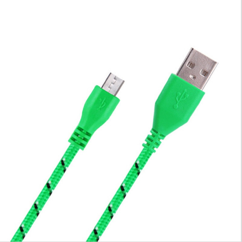 3M/10Ft Long Braided Micro USB Data & Sync Charger Cable Cord For Smart ...