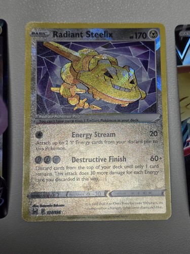 Radiant Steelix 124/196 - Goodra V 135/196 - Pidgeot V 137/196 - 3 Card ...